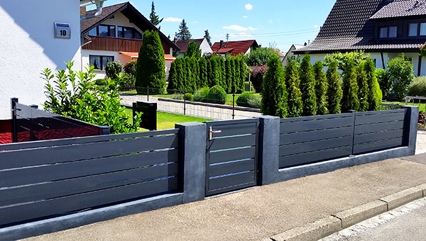 Aluzäune nach Maß online kaufen | metallbau-onlineshop.de