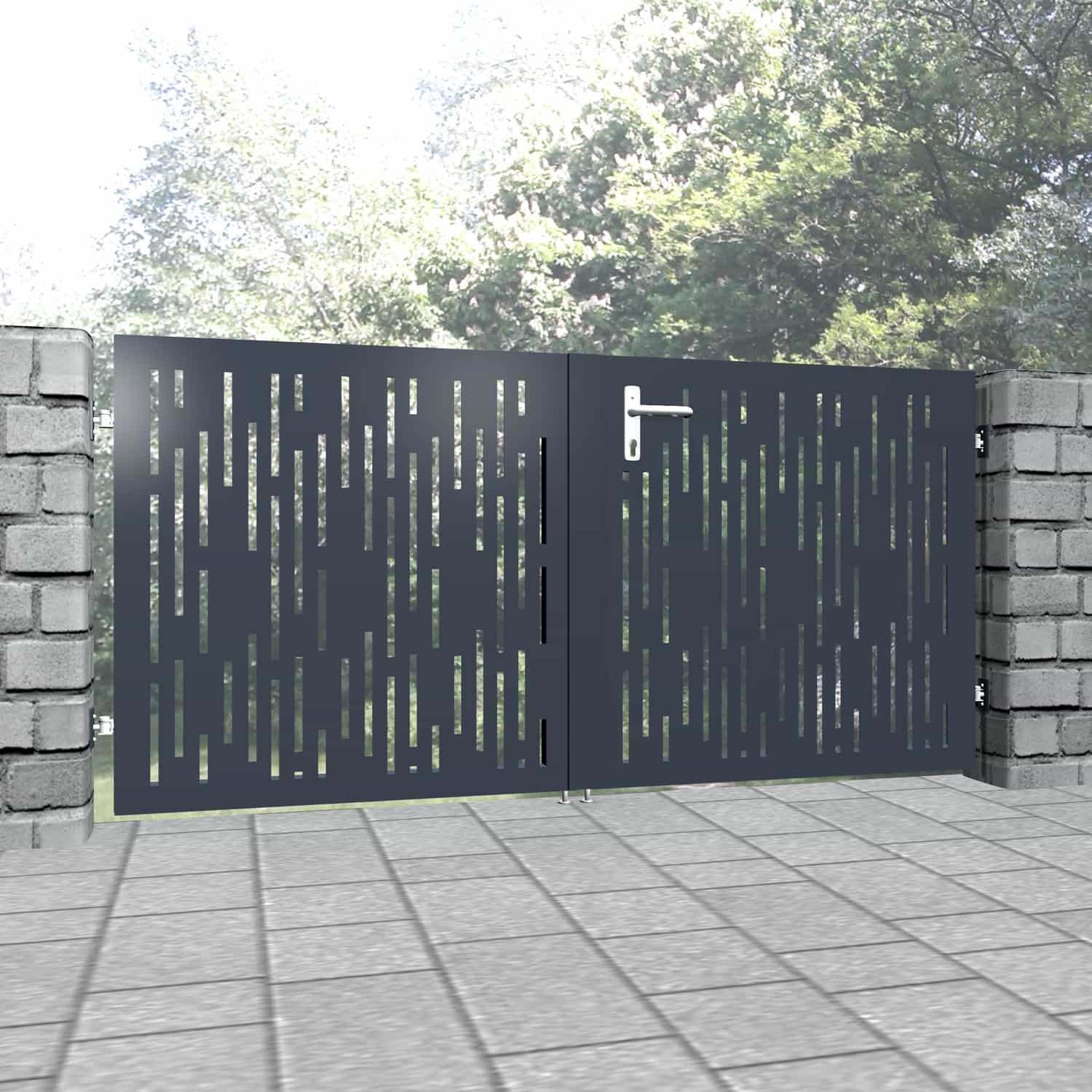 Gartentore aus Metall kaufen als Maßanfertigung | metallbau-onlineshop.de